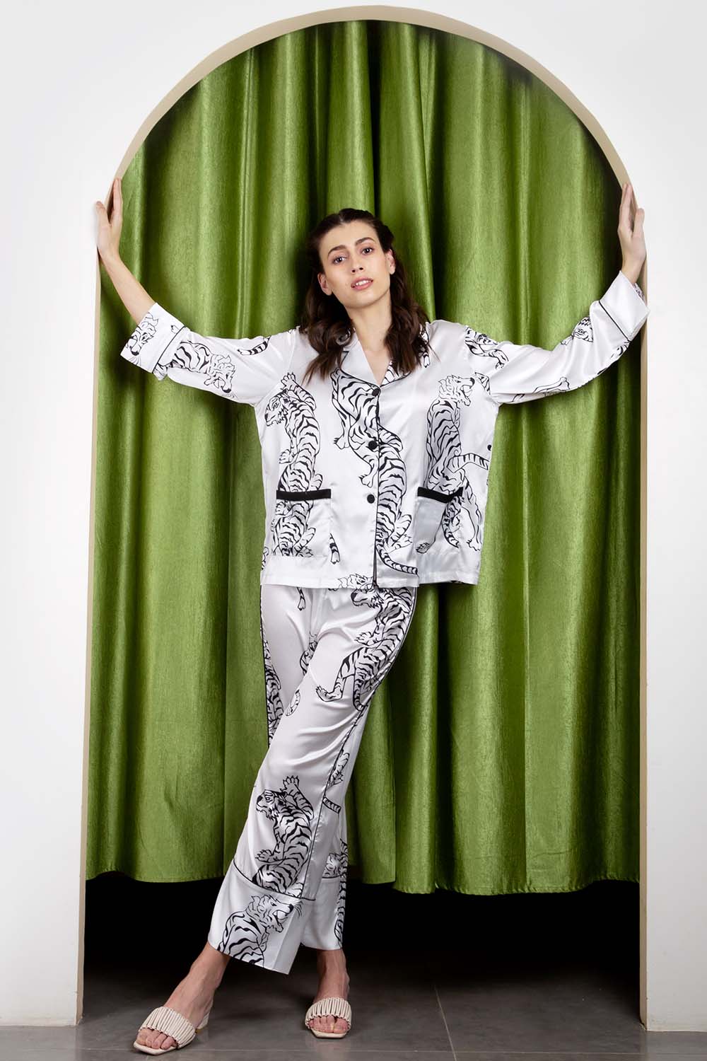 Zuri Pyjama Set | Women | Satin | Dusk – Dusk Attire